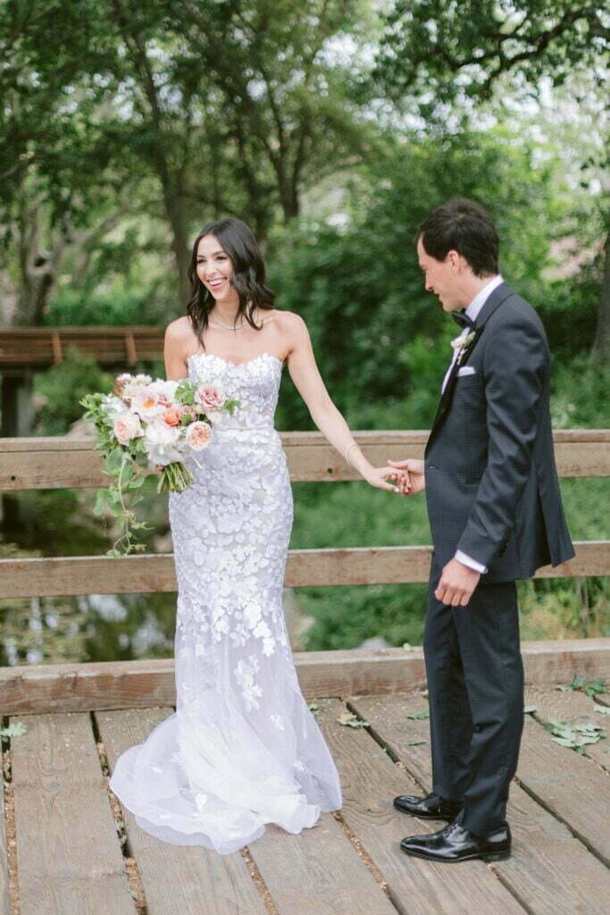 Alice wearing Riley gown - Mira Zwillinger